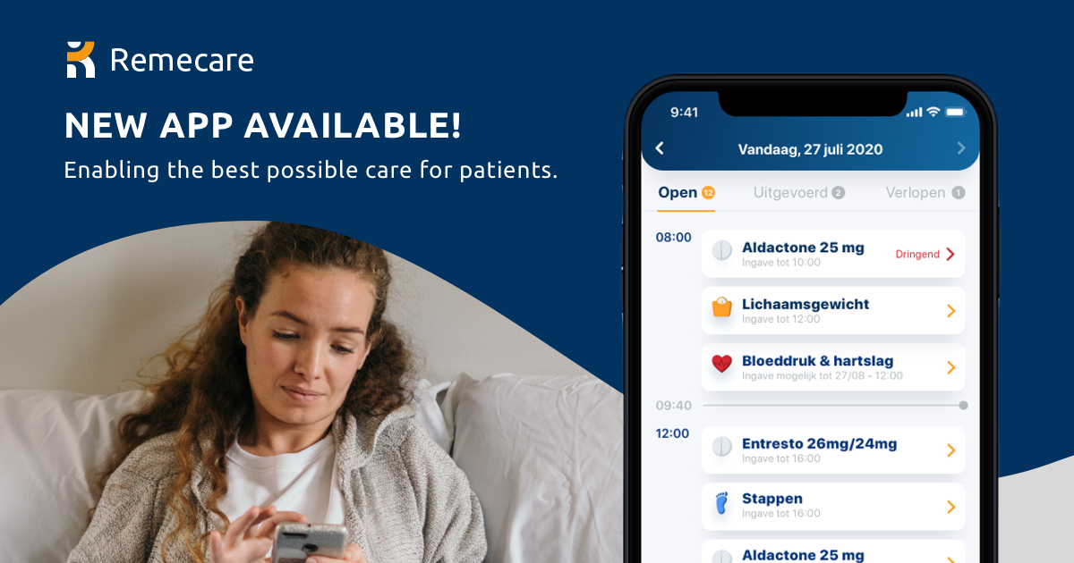 Vernieuwde RemeCare applicatie nu beschikbaar - Mediq Remedus